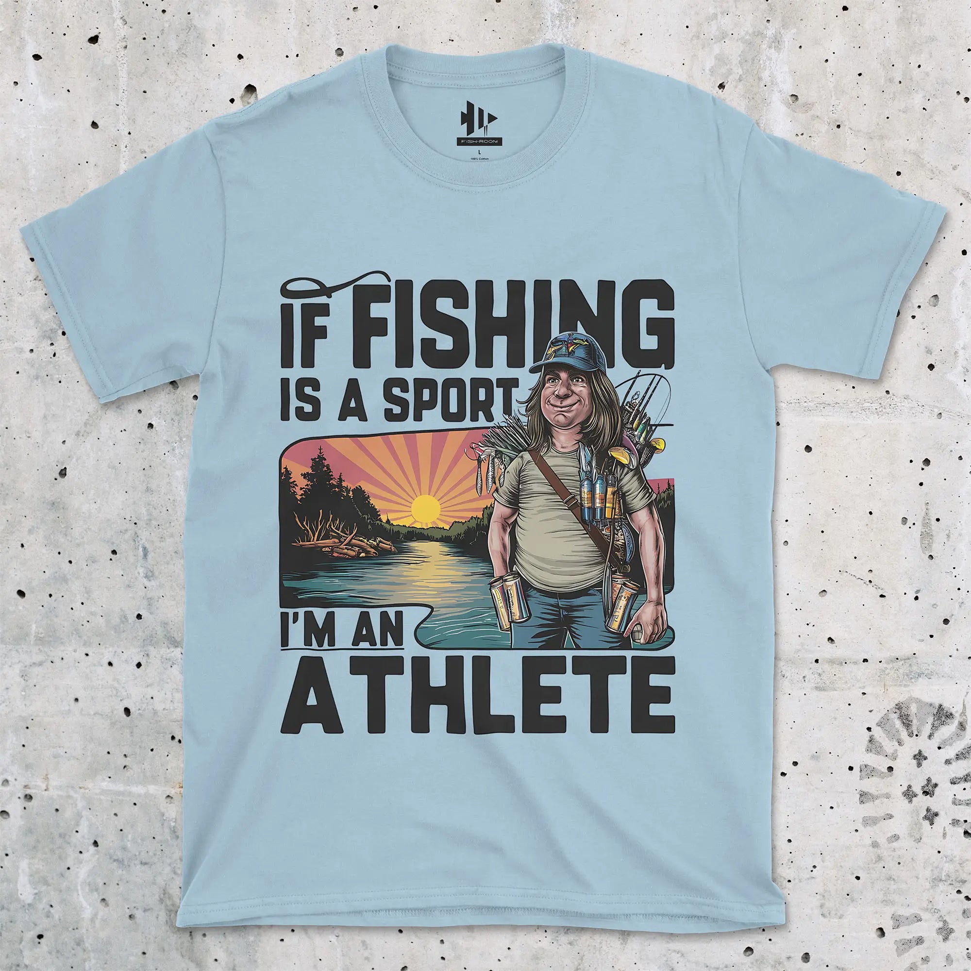 Fishing Athlete Tee | funny fishing t shirts – FISH-ROOM LLC